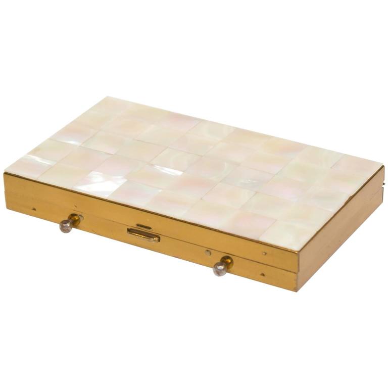 Mother of Pearl Compact and All-in-one Case For Sale at 1stDibs