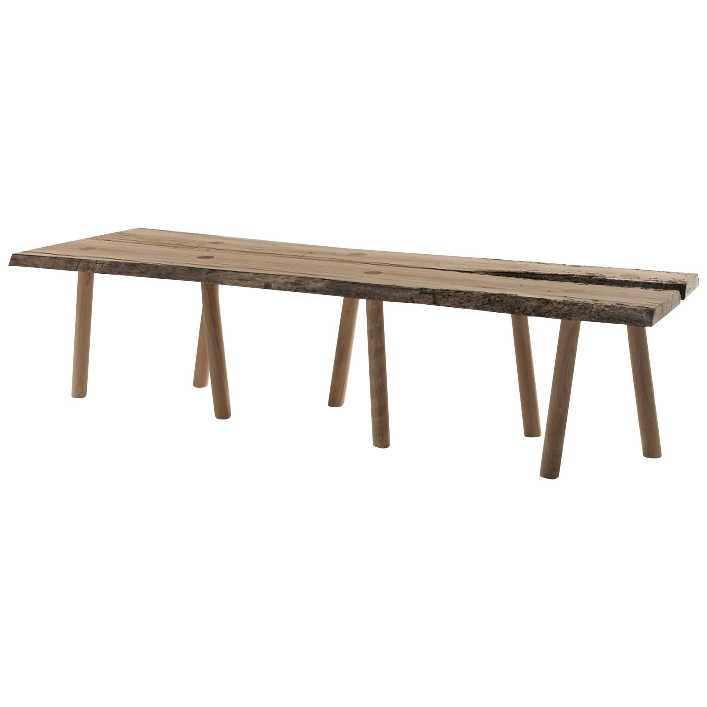 Spirale Dining Table in Solid Raw Oak at 1stDibs