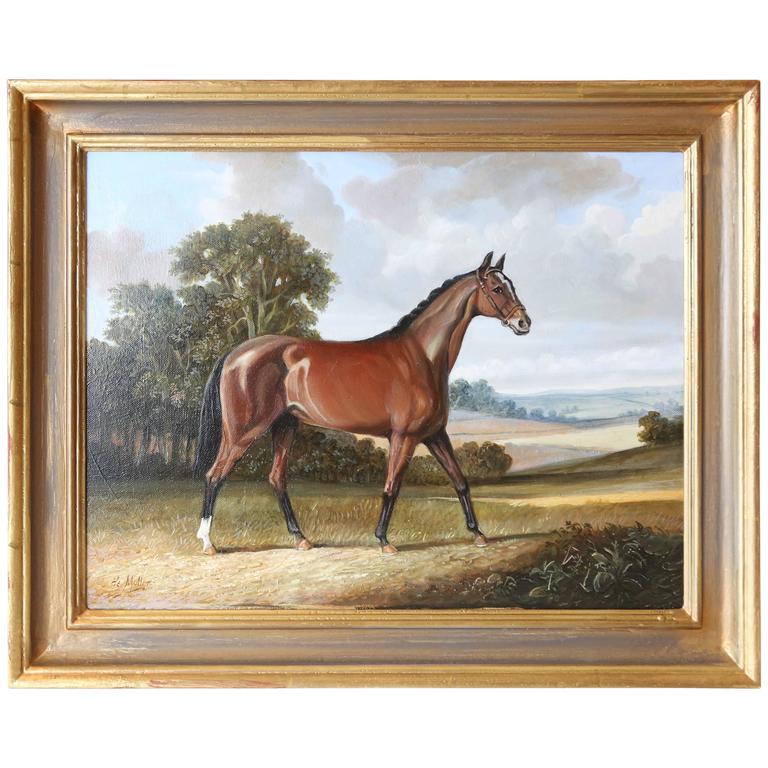 Painting of Horse by André de Moller at 1stDibs