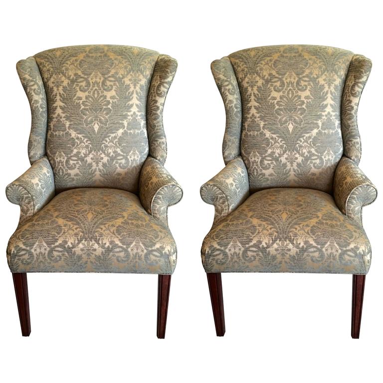 Pair of Regal Federal Style Wing Chairs at 1stDibs | federal style ...