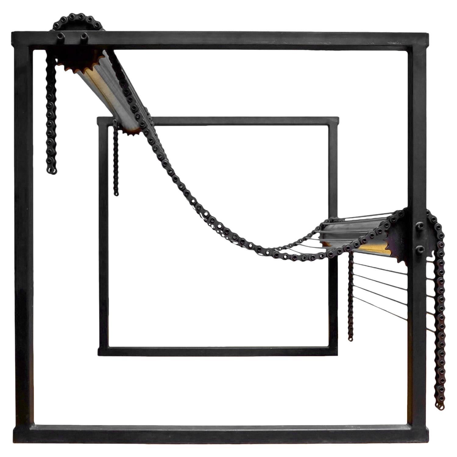 1980s Bicycle Chain Chair For Sale at 1stDibs