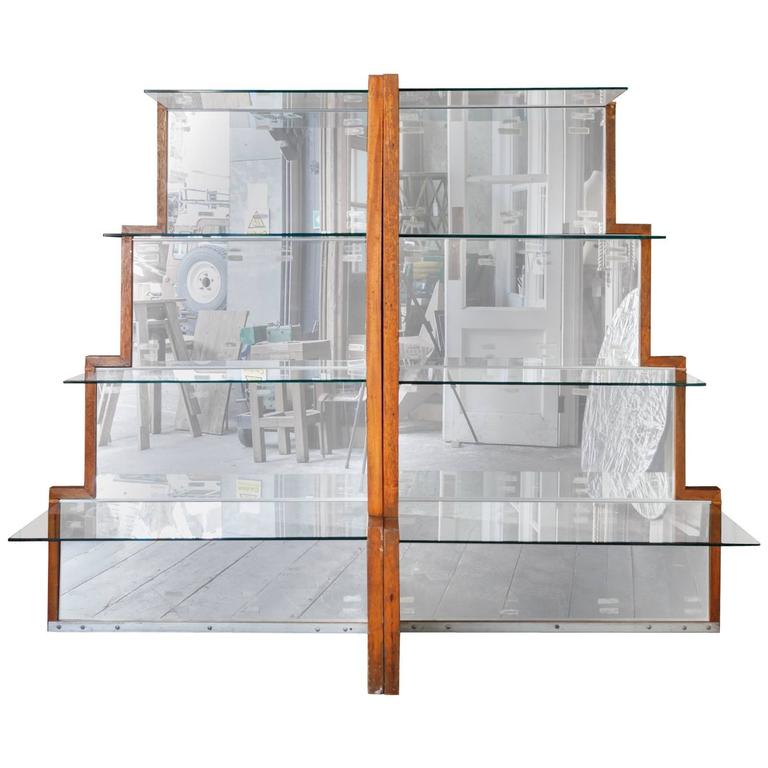 Mirrored Art Deco Display Units at 1stDibs