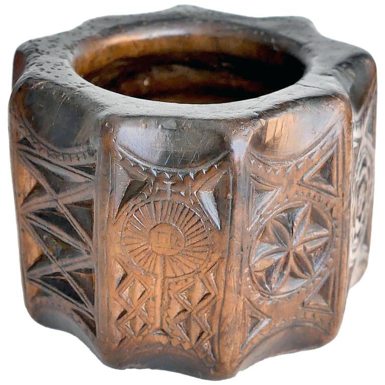 18th Century Wooden Mortar at 1stDibs