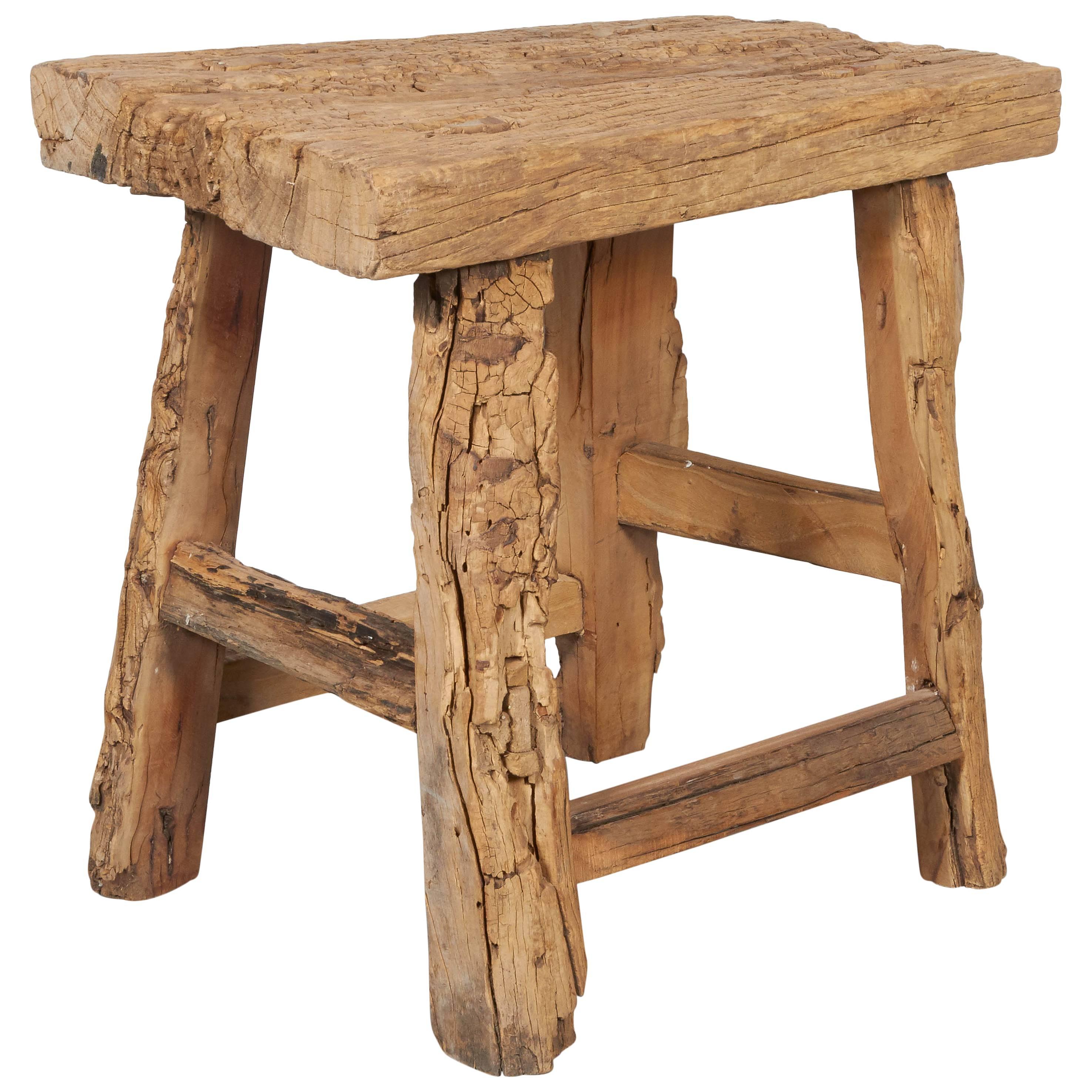Rustic Stool at 1stDibs