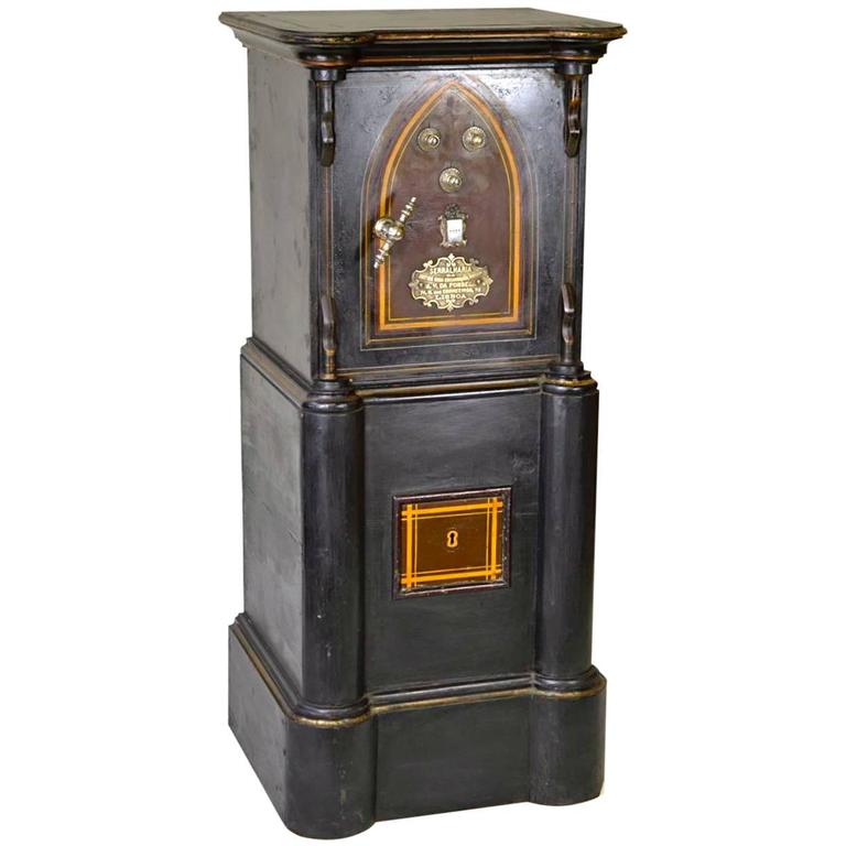 Polychrome Colonial Safe, circa 19th Century at 1stDibs