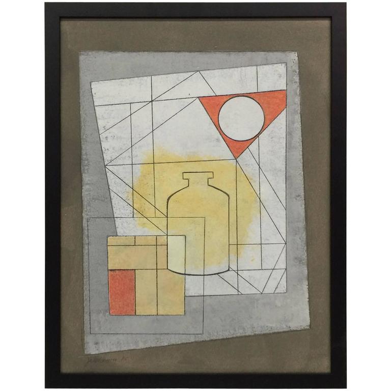Cubist Inspired Painting by Jerry Williamson at 1stDibs