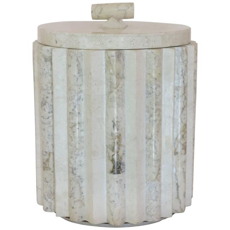 Tessellated Marble Ice Bucket For Sale at 1stDibs