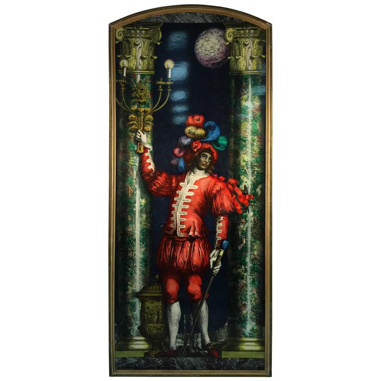Large Piero Fornasetti Decorative Panel Titled, "Paggio, " circa 1960 ...