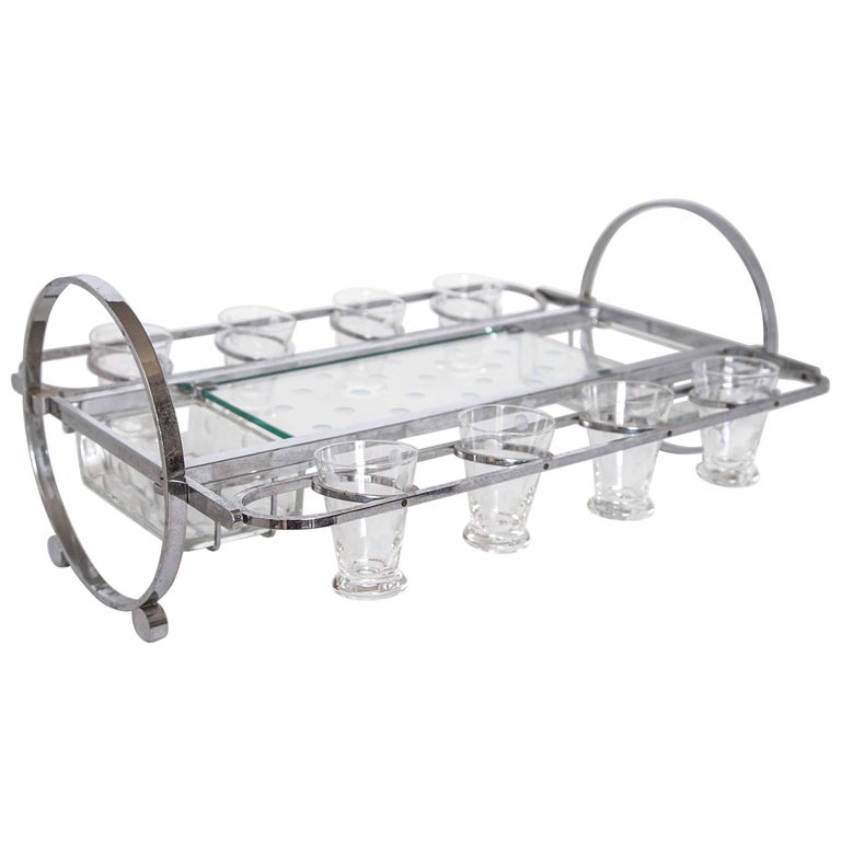 Complete Original Gyroscopic Machine Age Art Deco Cocktail Serving ...