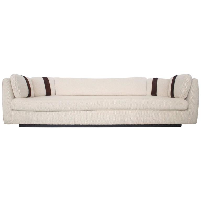 Platform Modern Long and Low Angular Sofa at 1stDibs