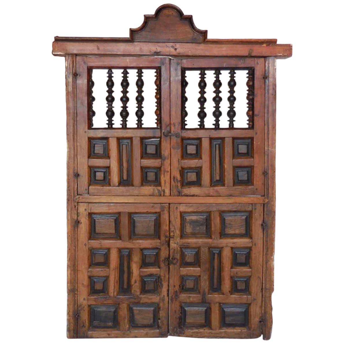 18th Century Spanish Wood Doors with Original Iron Accents and Hardware ...