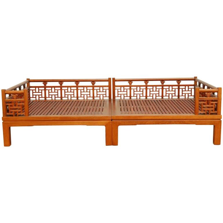 Chinese Carved Luohan Daybed at 1stDibs | chinese daybed, chinese day ...