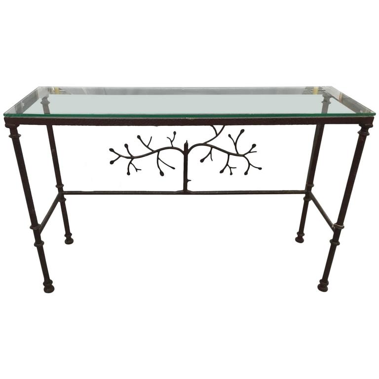 Giacometti Style For Forge Console Table For Sale at 1stDibs