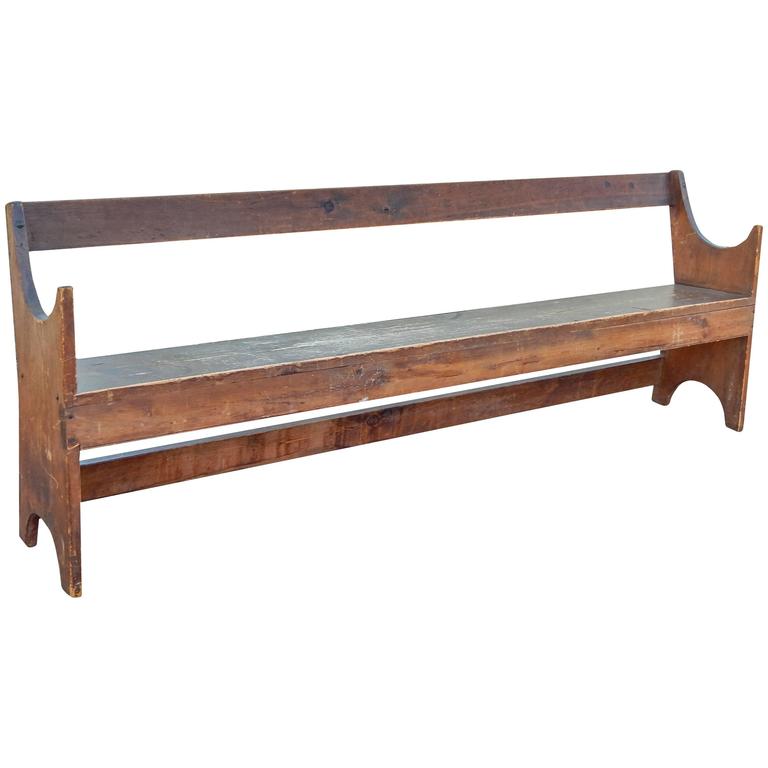 Unusual Wooden Bench at 1stDibs