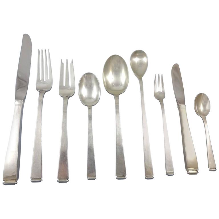 Perspective by Gorham Sterling Silver Flatware Set Service 59 Pieces ...