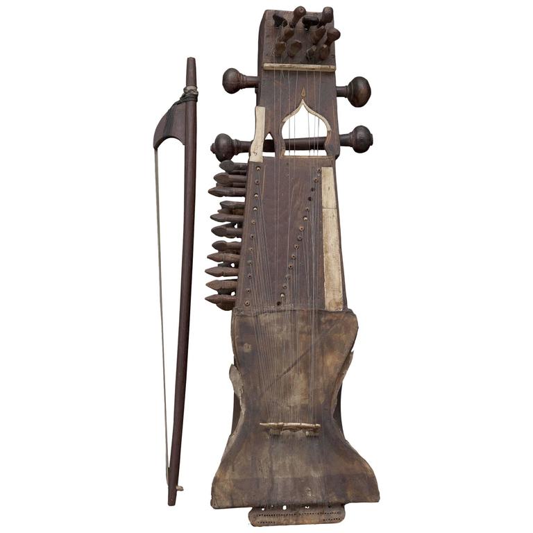 Ancient Sarangi, Indian Music Instrument For Sale at 1stDibs | sarangi ...