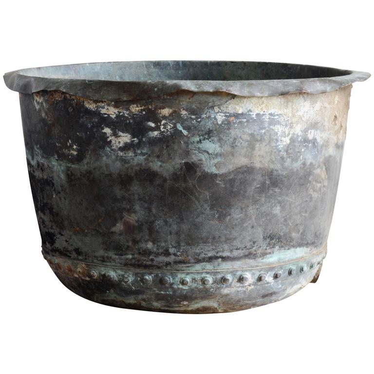 Weathered Copper Vat at 1stDibs
