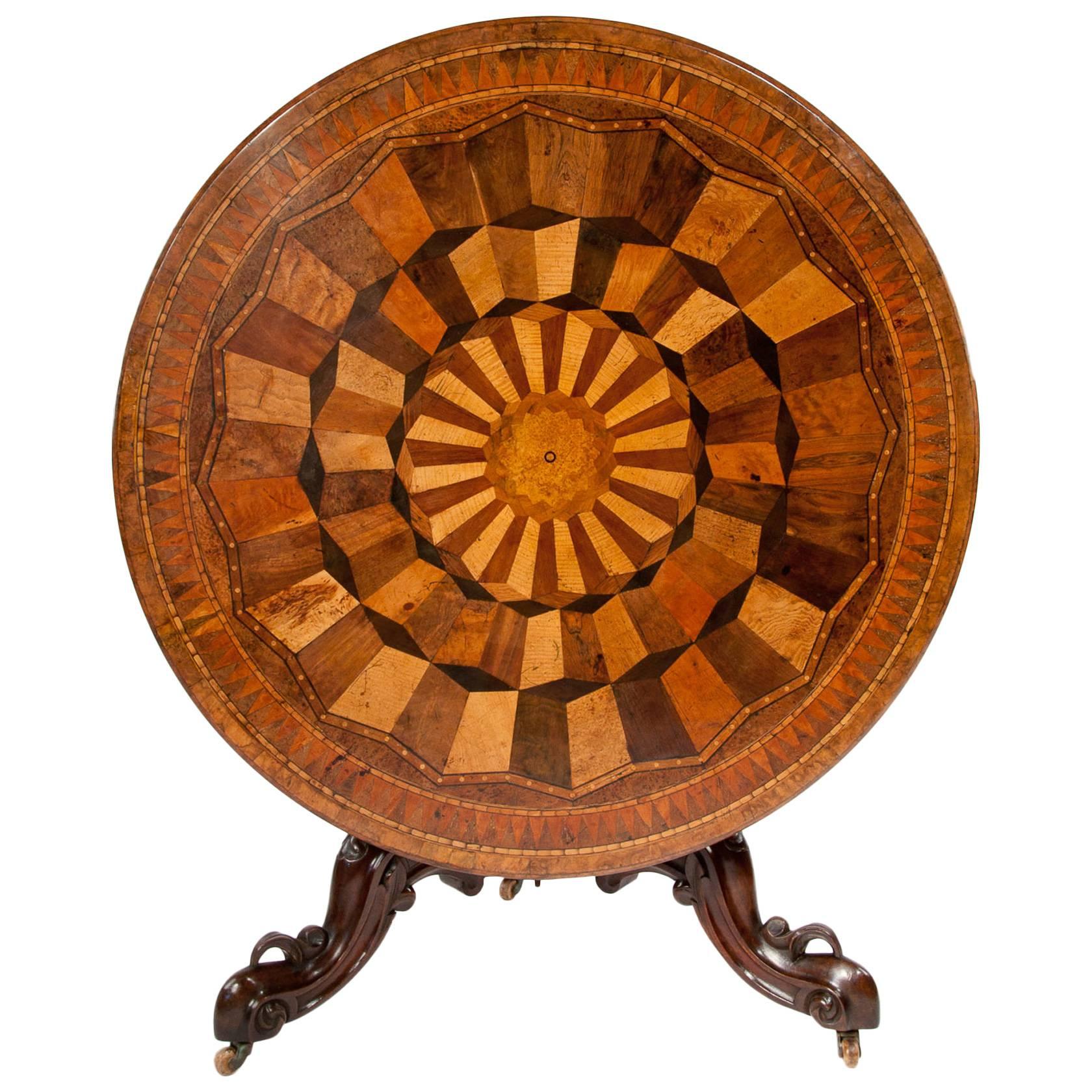 Exceptionally Fine and Rare 19th Century Specimen Table For Sale at 1stDibs