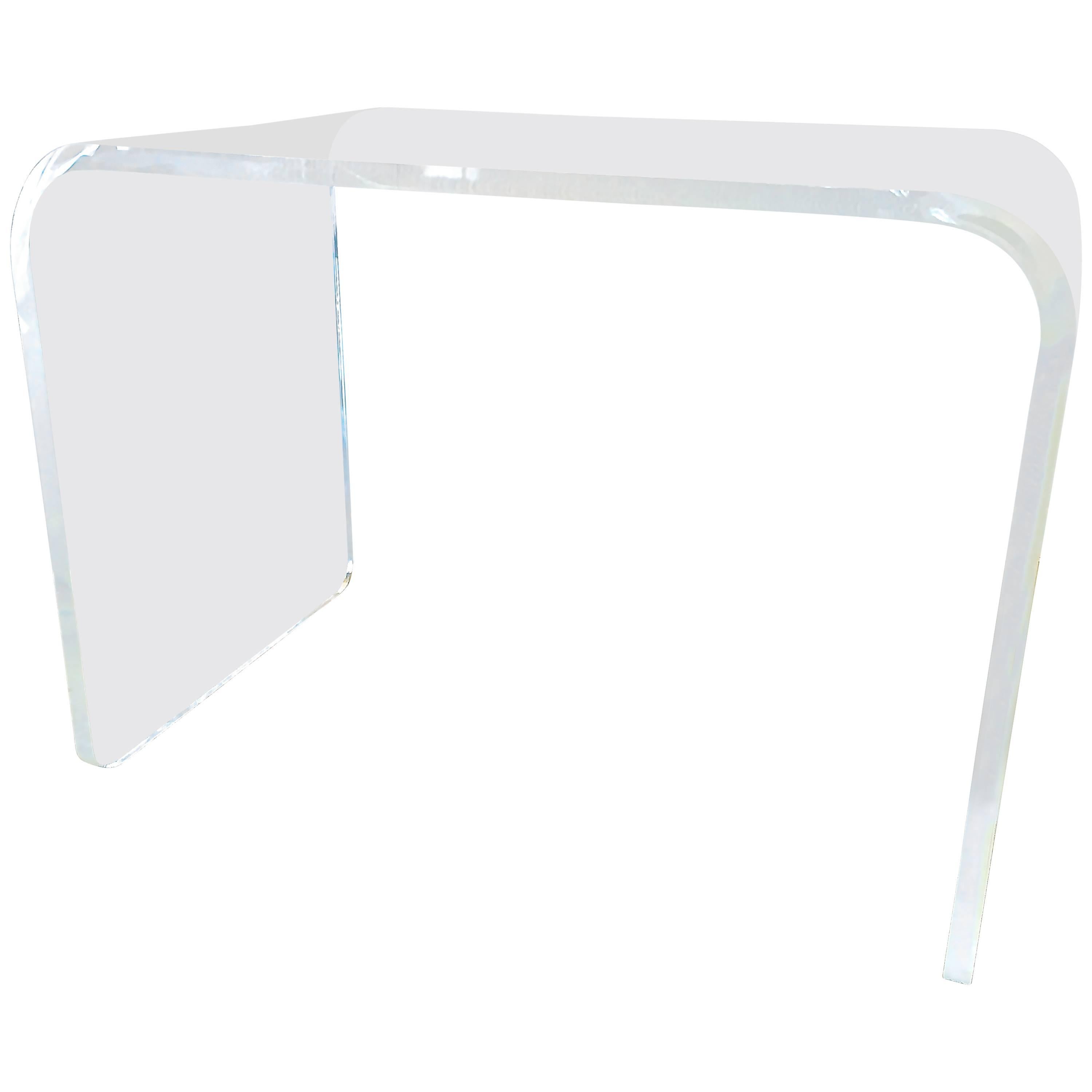 Lucite Waterfall Desk/ Table at 1stDibs