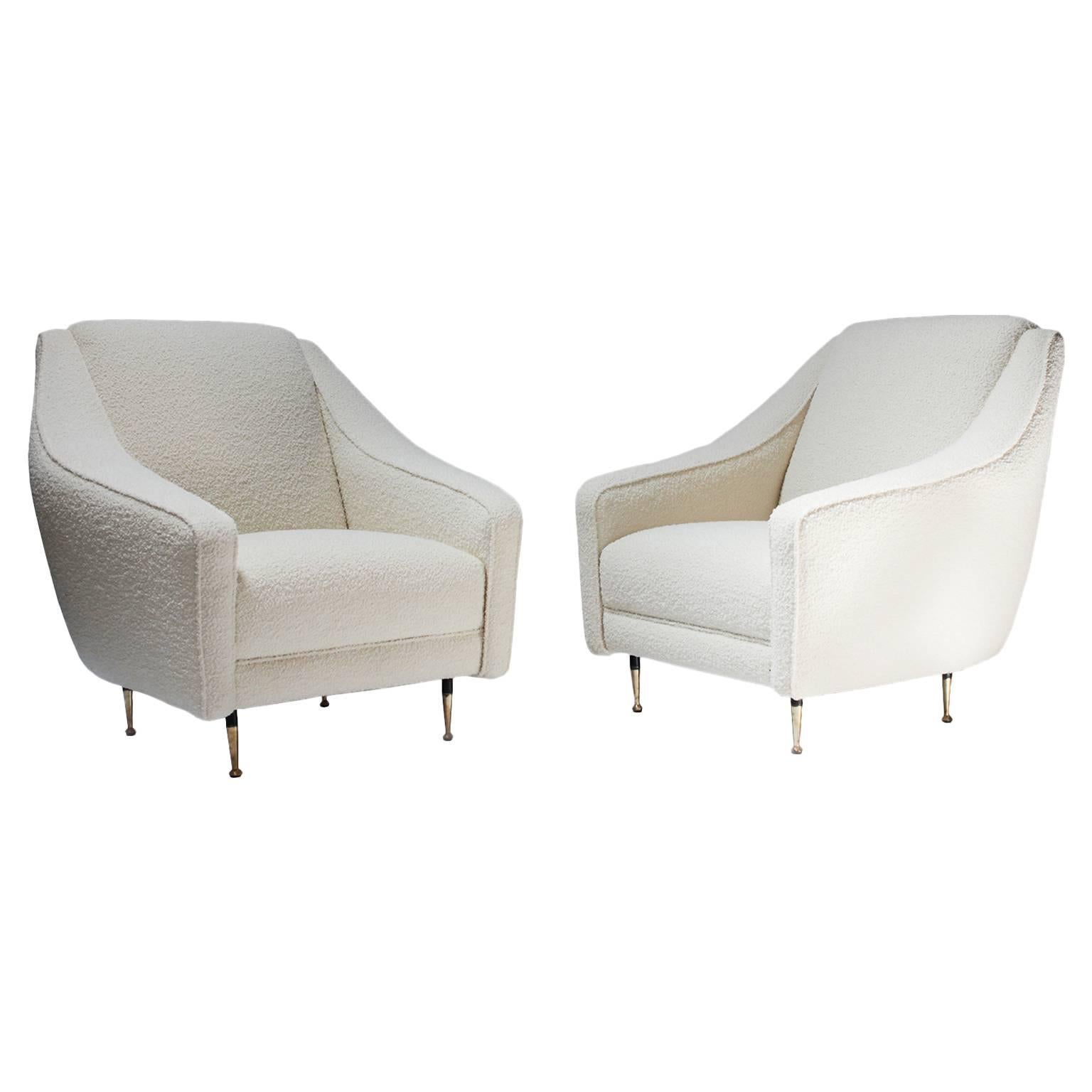 Pair of Elegant Italian Armchairs at 1stDibs