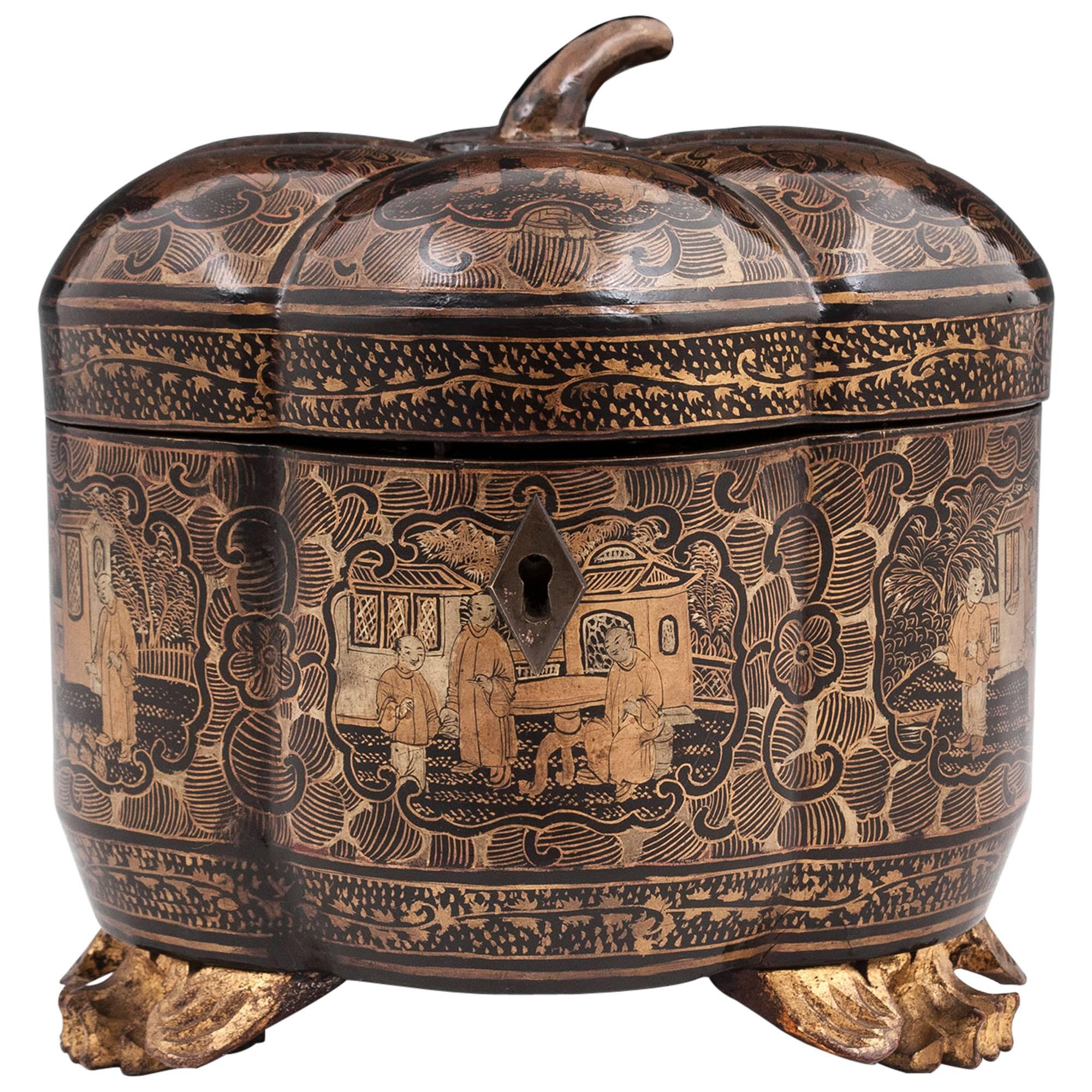 Lacquer Tea Chest at 1stDibs