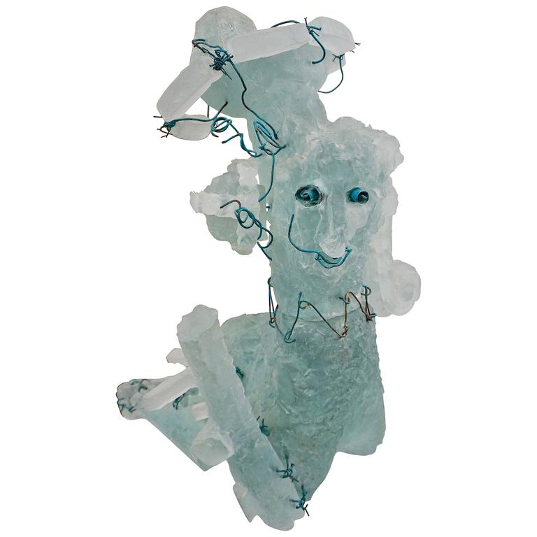 Cast Glass Sculpture by Hank Murta Adams at 1stDibs