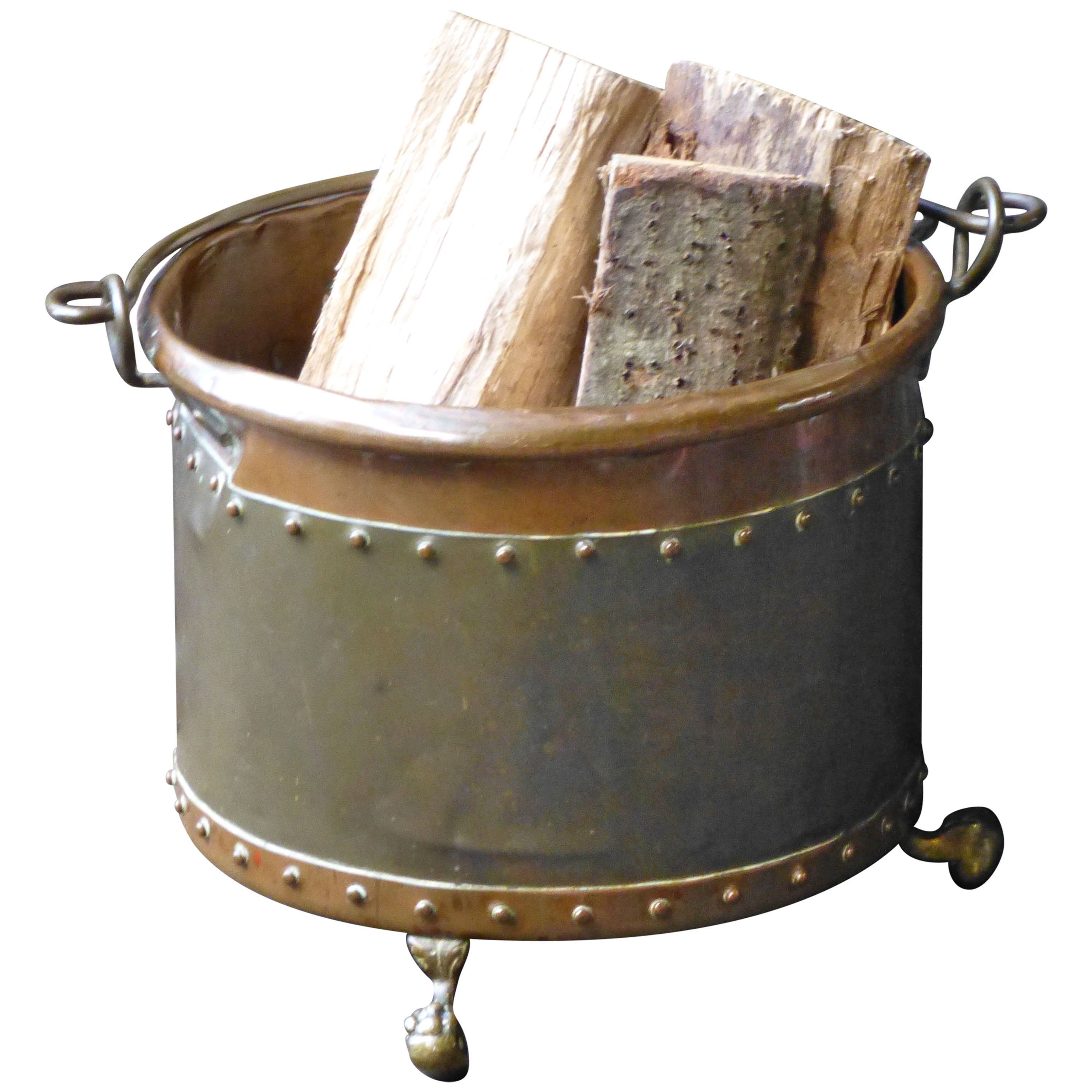 19th Century Dutch Log Basket or Log Holder at 1stDibs