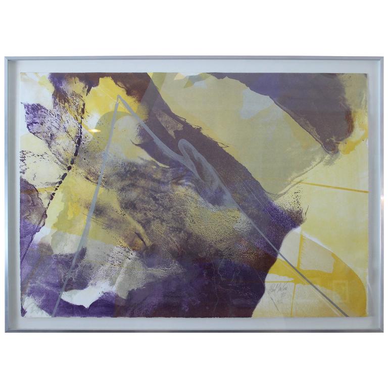 Paul Jenkins 1972 Lithograph in Color Number 7 of 75 at 1stDibs