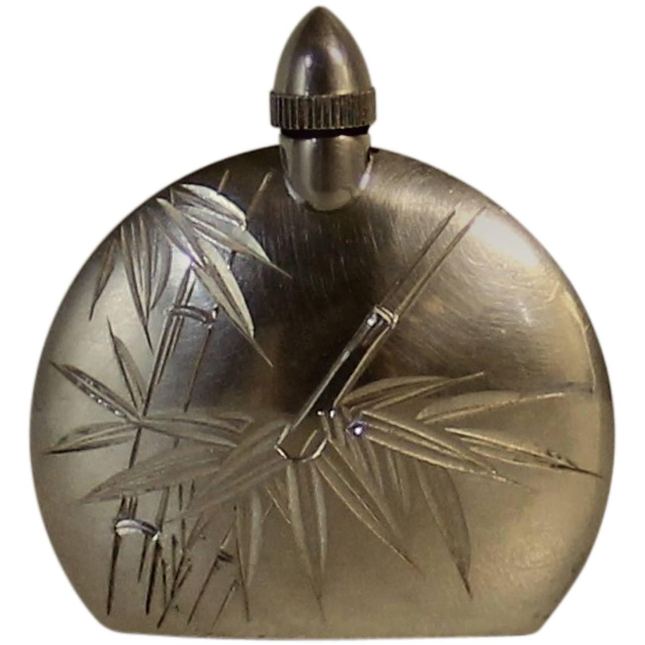 Silver Art Deco Perfume Bottle at 1stDibs