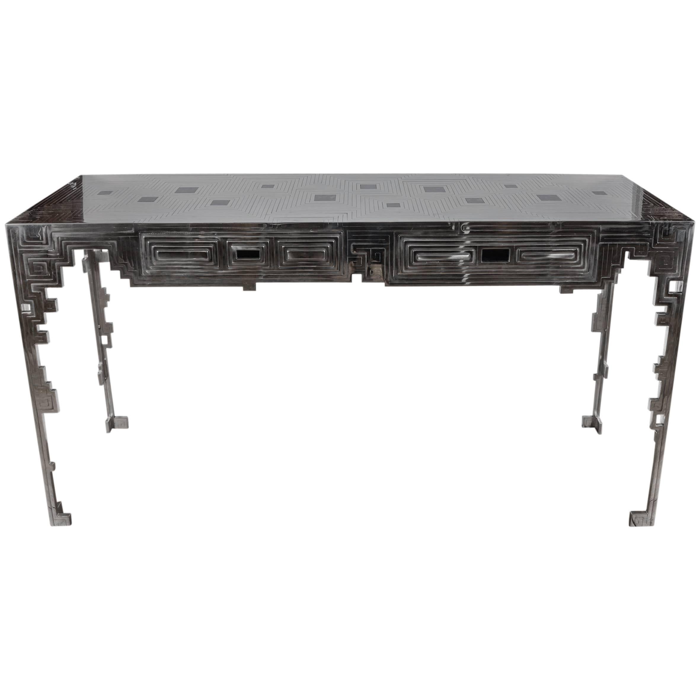 Steel Console by Erwan Boulloud at cost price. at 1stDibs
