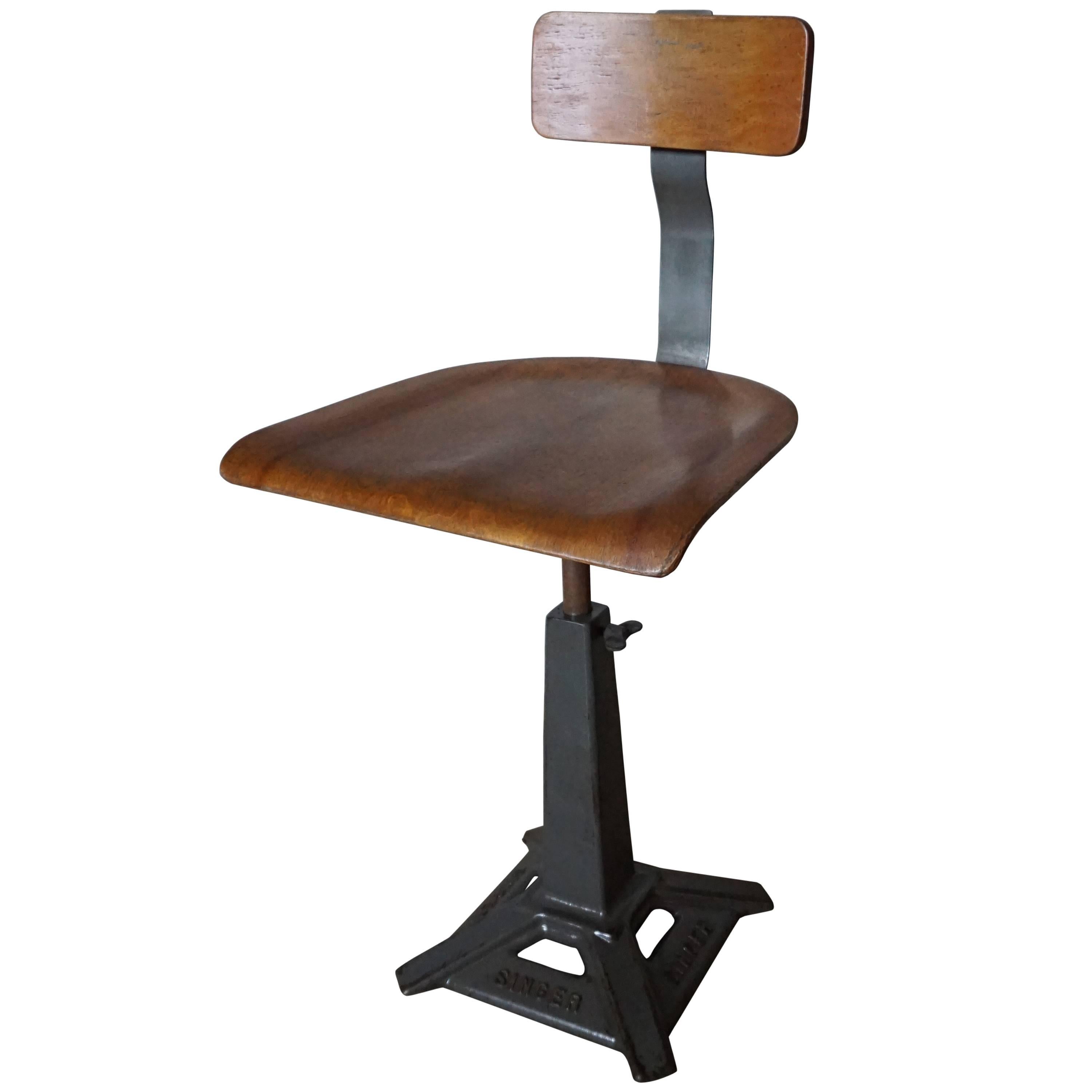 Singer Work Chair at 1stDibs | singer chair, chair singer, chair the singer