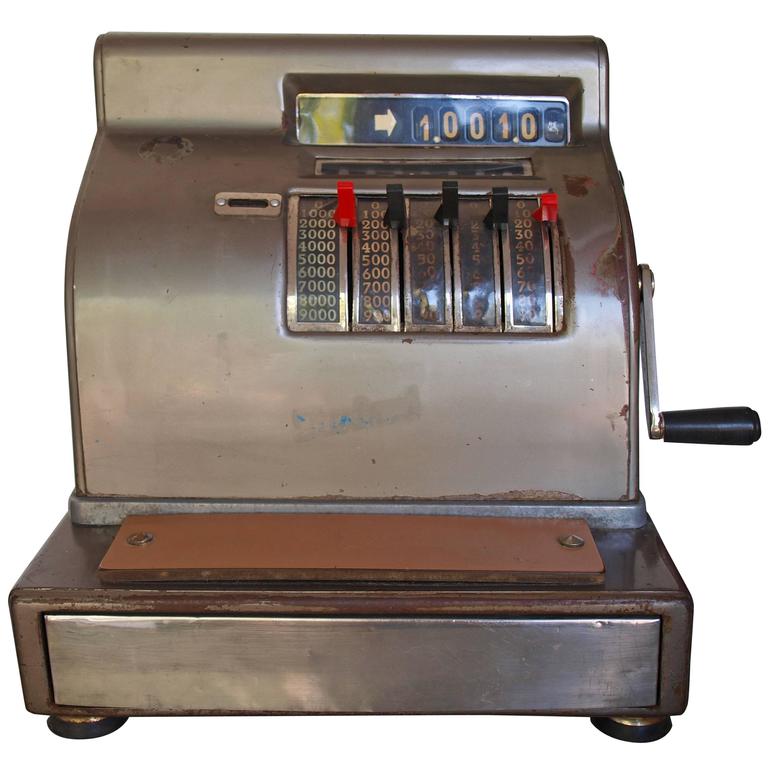 Vintage Cash Register from Southern Spain, 1950s For Sale at 1stDibs