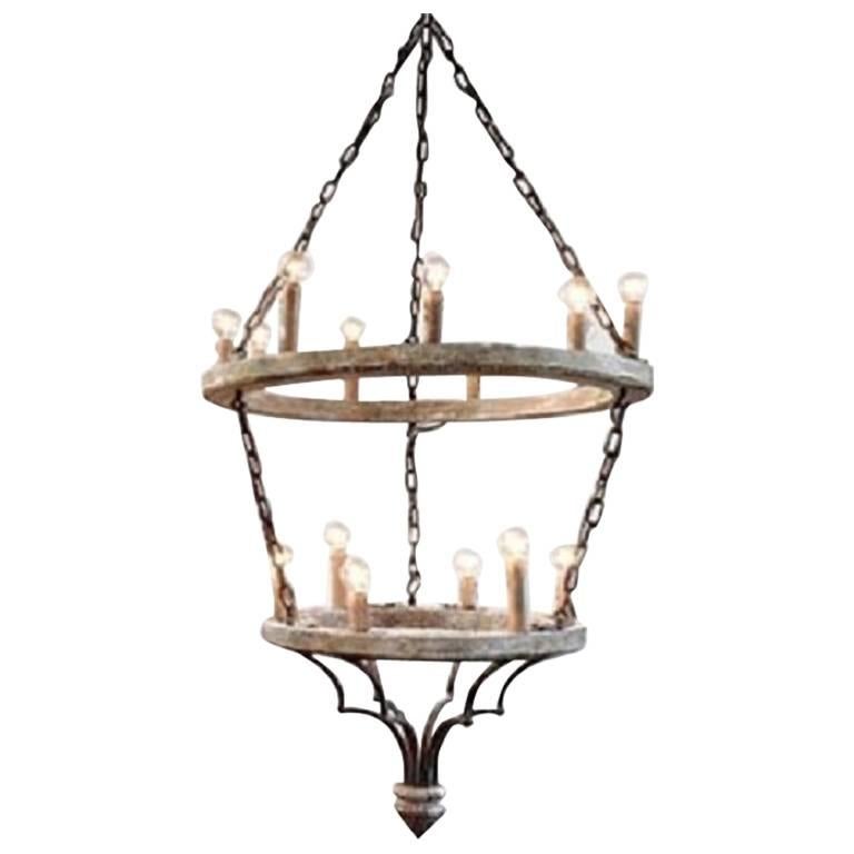 Two-Tier Chandelier For Sale at 1stDibs