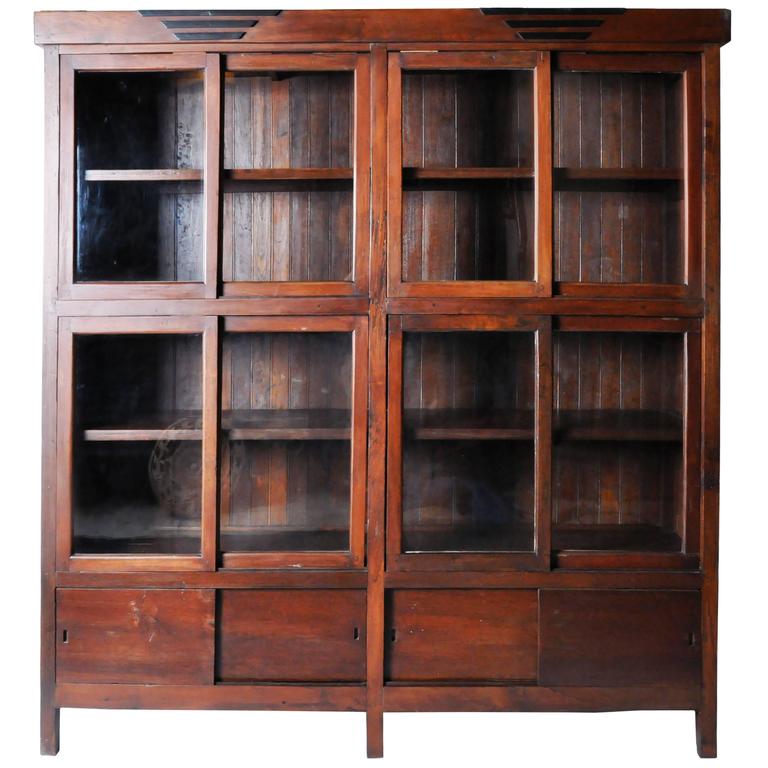 British Colonial Style Bookcase at 1stDibs