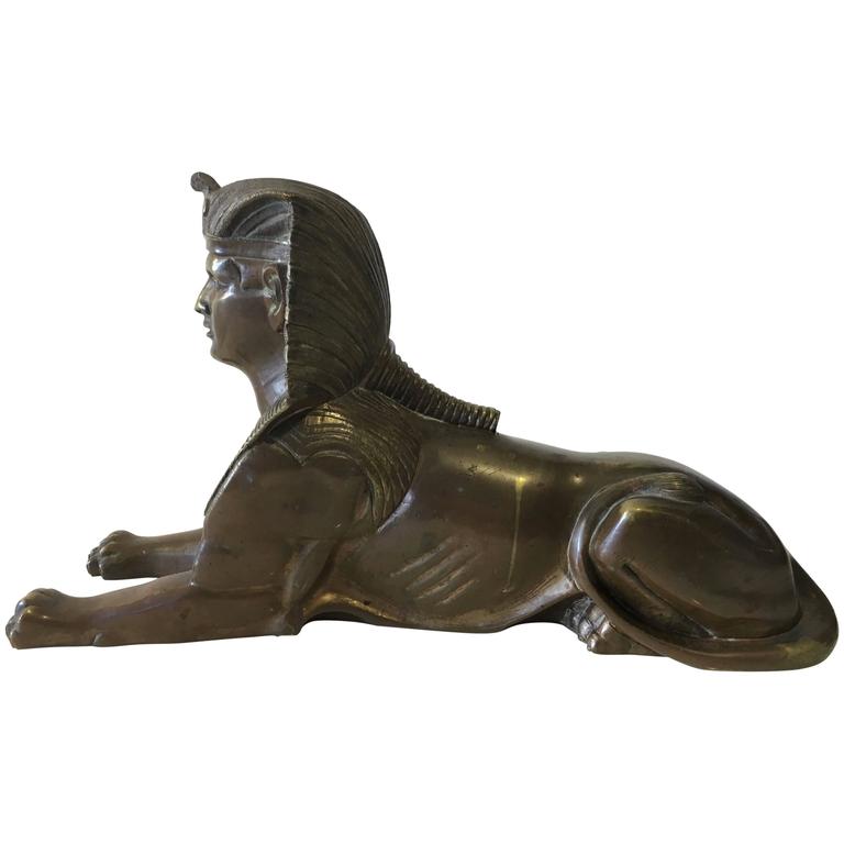 Neoclassical French, Empire Revival-Egyptian Sphinx For Sale at 1stDibs