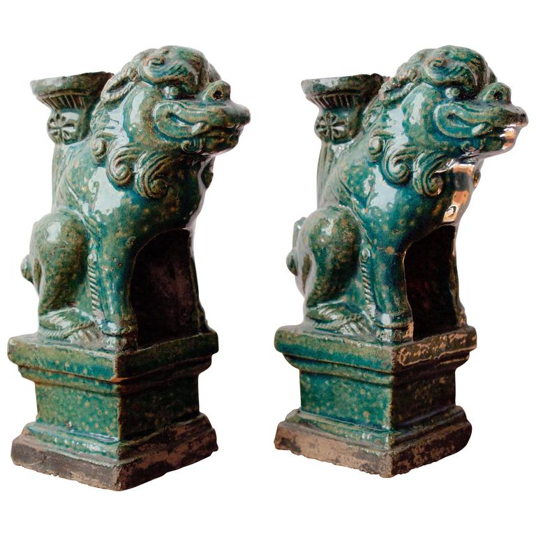 Pair of Chinese Joss Sticks at 1stDibs