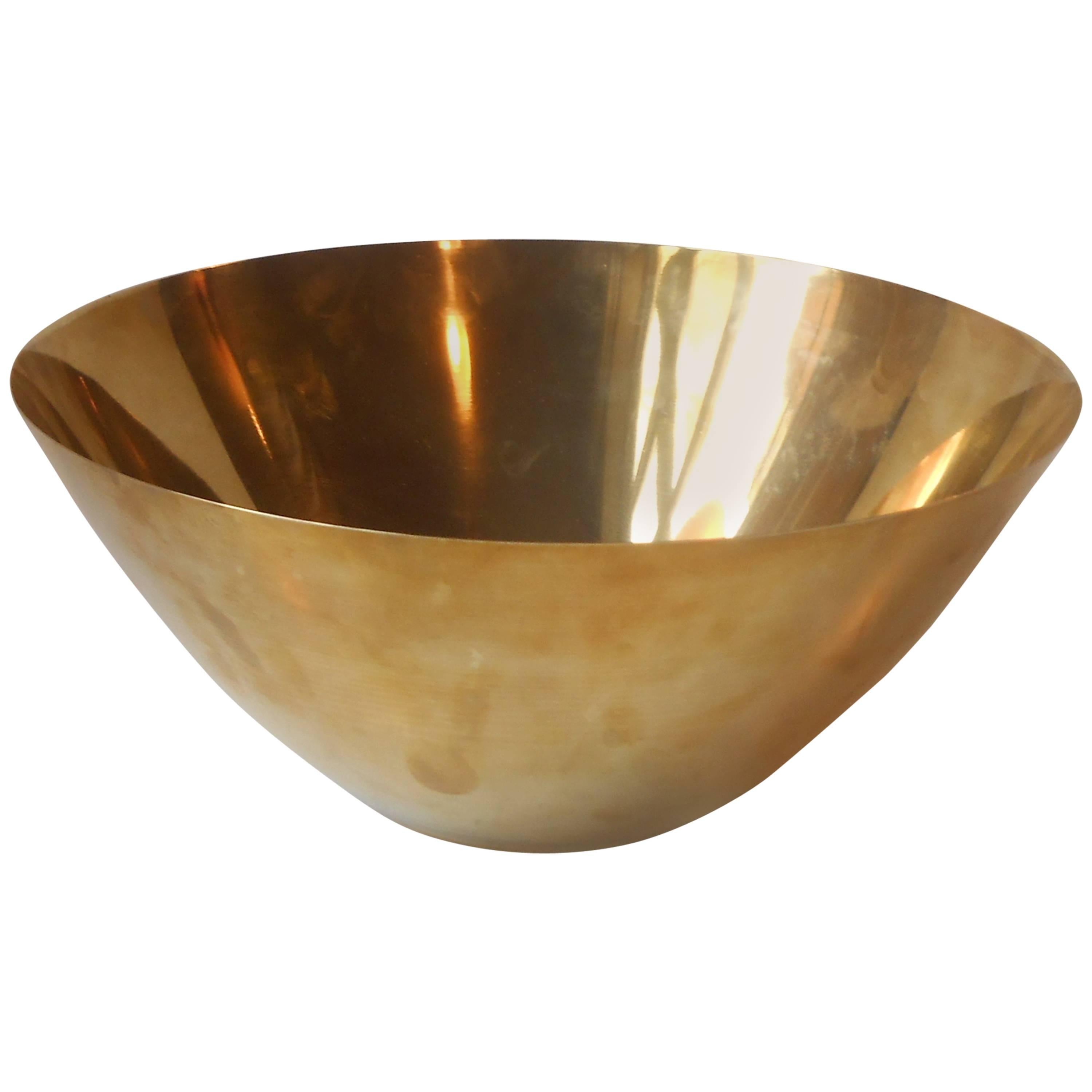 Large Centerpiece Brass Bowl by Arne Jacobsen Limited Brassware Stelton ...