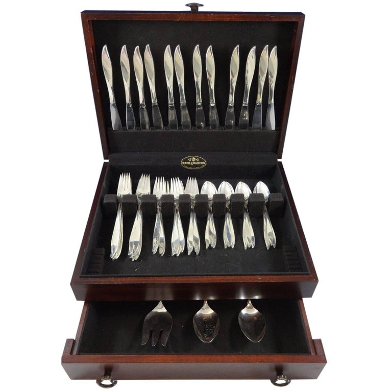 Vivant by Oneida Sterling Silver Flatware Set Service 51 Pieces ...