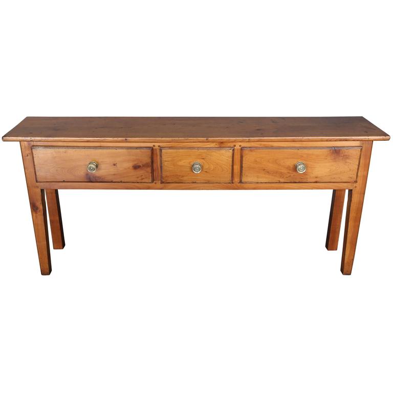 19th Century Narrow French Console Sofa Table at 1stDibs