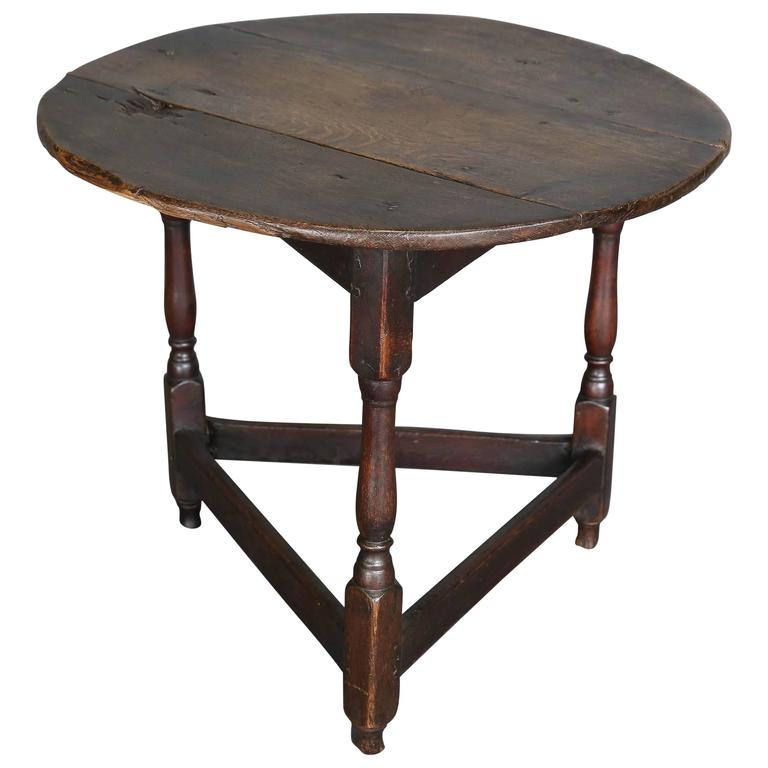 Antique 19th Century Oak Cricket Table at 1stDibs