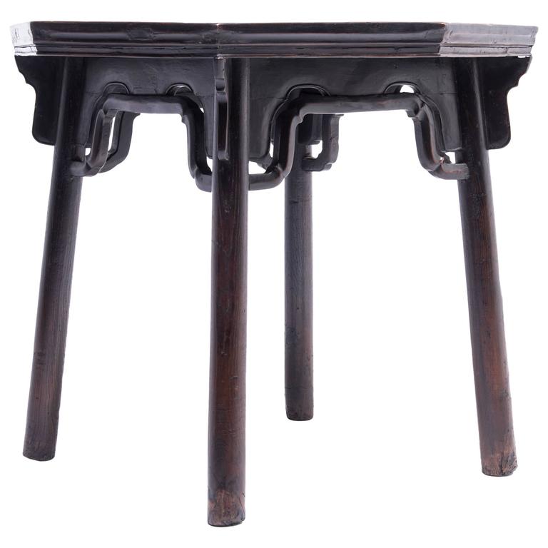 19th Century Chinese Auspicious Eight-Sided Table For Sale at 1stDibs