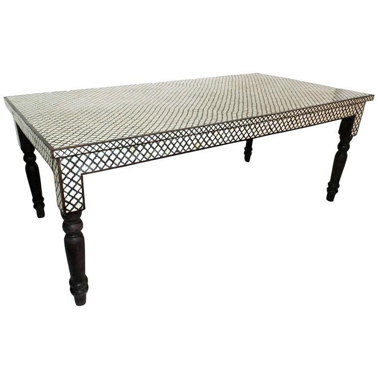 Bone Inlaid Dining Table at 1stDibs | bone inlay dining tables
