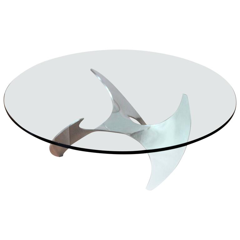 Propeller Coffee Table by Knut Hesterberg for Ronald Schmitt at 1stDibs