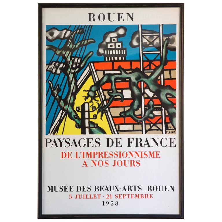 Vintage Fernand Leger Poster at 1stDibs
