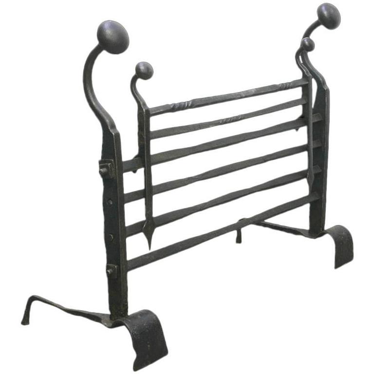 Late 17th Century Wrought Iron Fire Dogs at 1stDibs