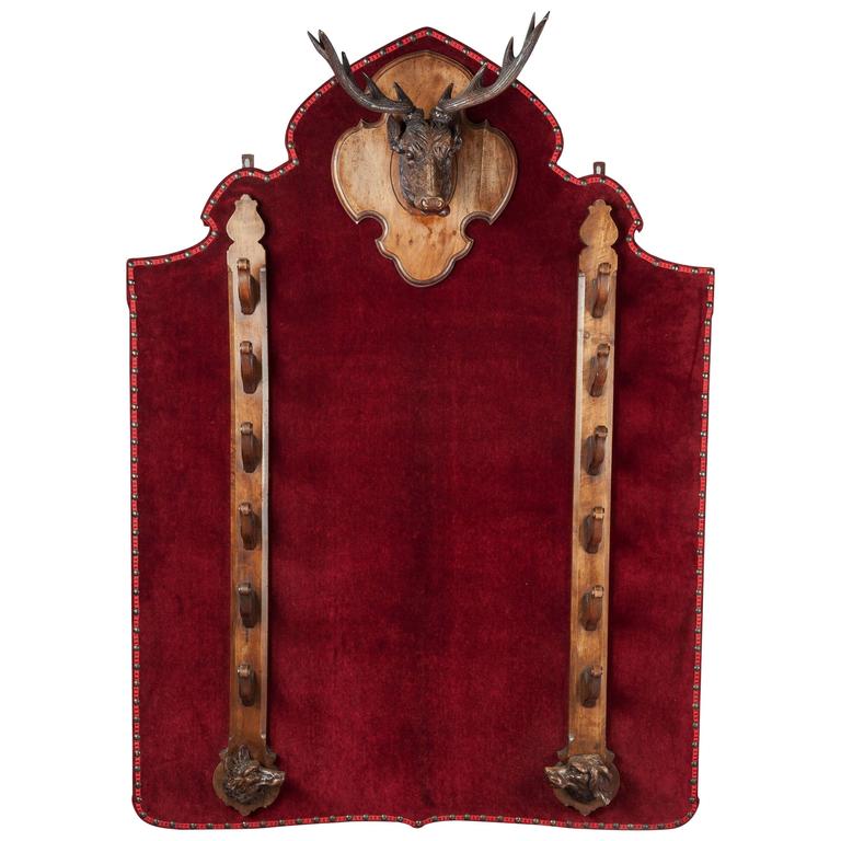 Large 19th Century Black Forest Six-Gun Wall-Mounted Display Rack at ...