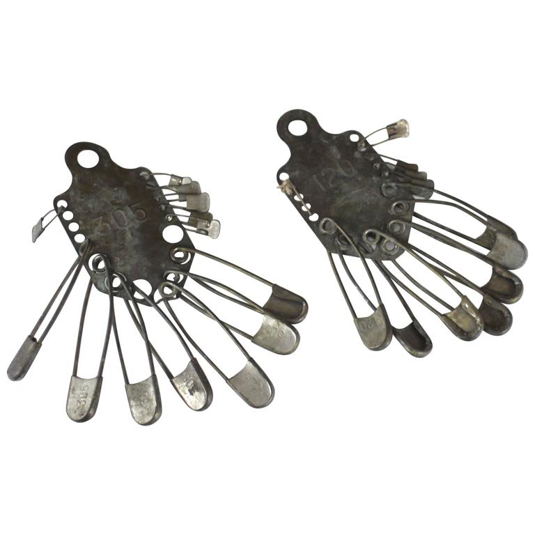 Military Numbered Laundry Sorters with Huge Safety Pins For Sale at ...
