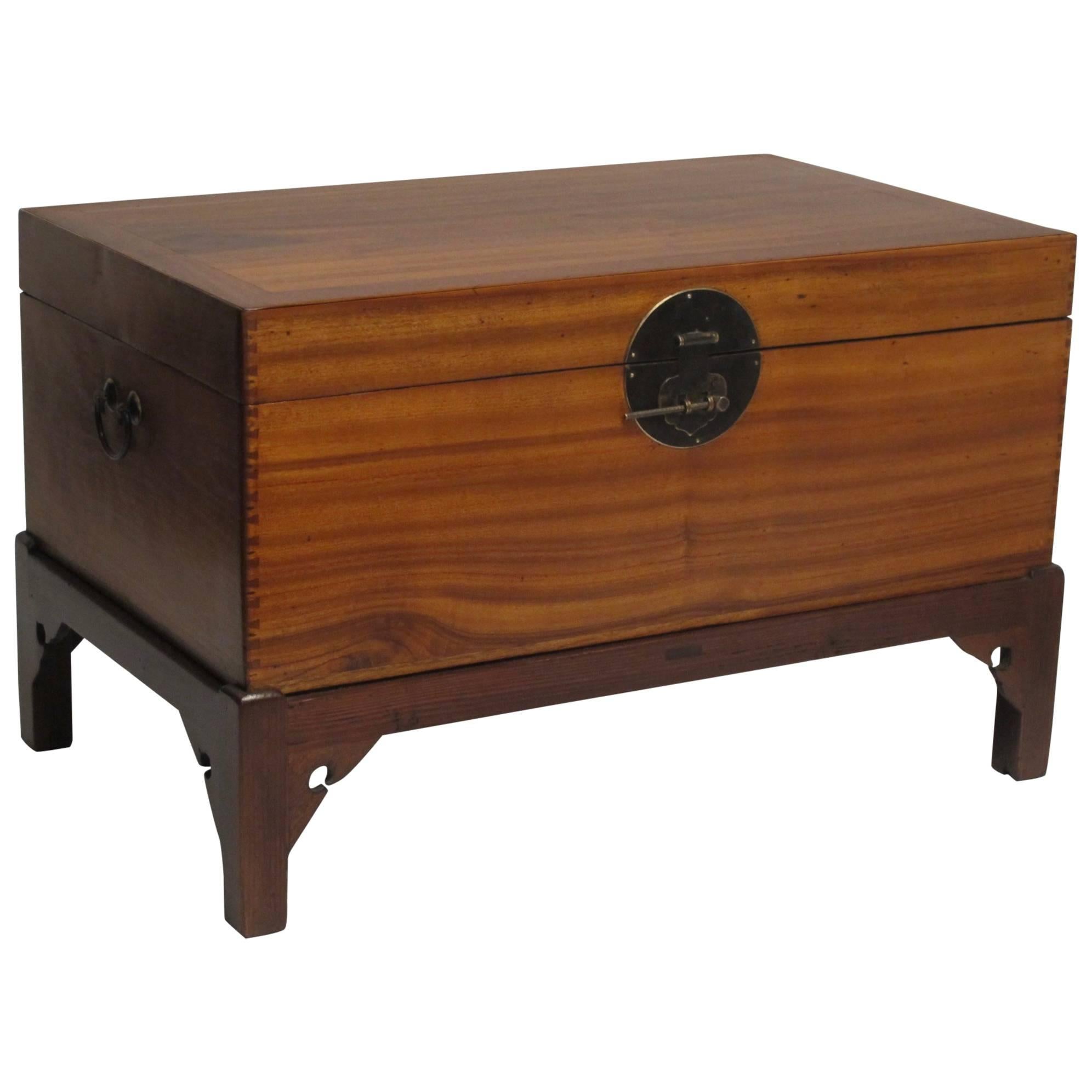 Chinese Camphor Wood Trunk on Stand at 1stDibs | chinese trunk, trunk ...