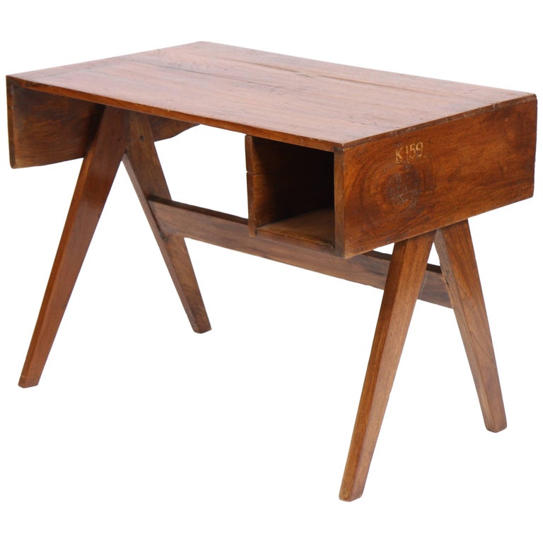 Pierre Jeanneret Office Solid Desk at 1stDibs