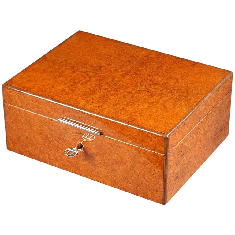 Dunhill Wooden Cigar Box, 1970s at 1stDibs